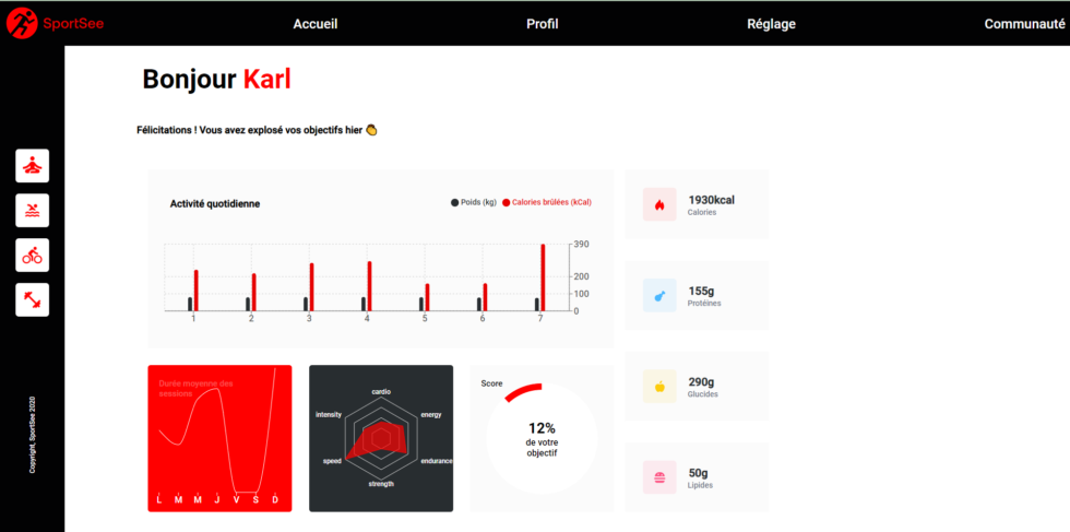 SportSee - VbgWebDev